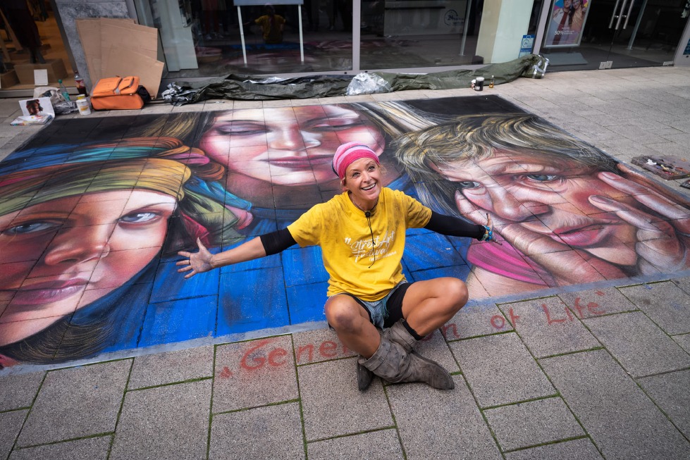 Crema News - Crema - Michela Bogoni disegna la piazza