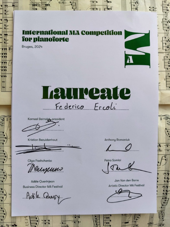 Crema News - Agnadello - Federico Ercoli finalista a Bruges